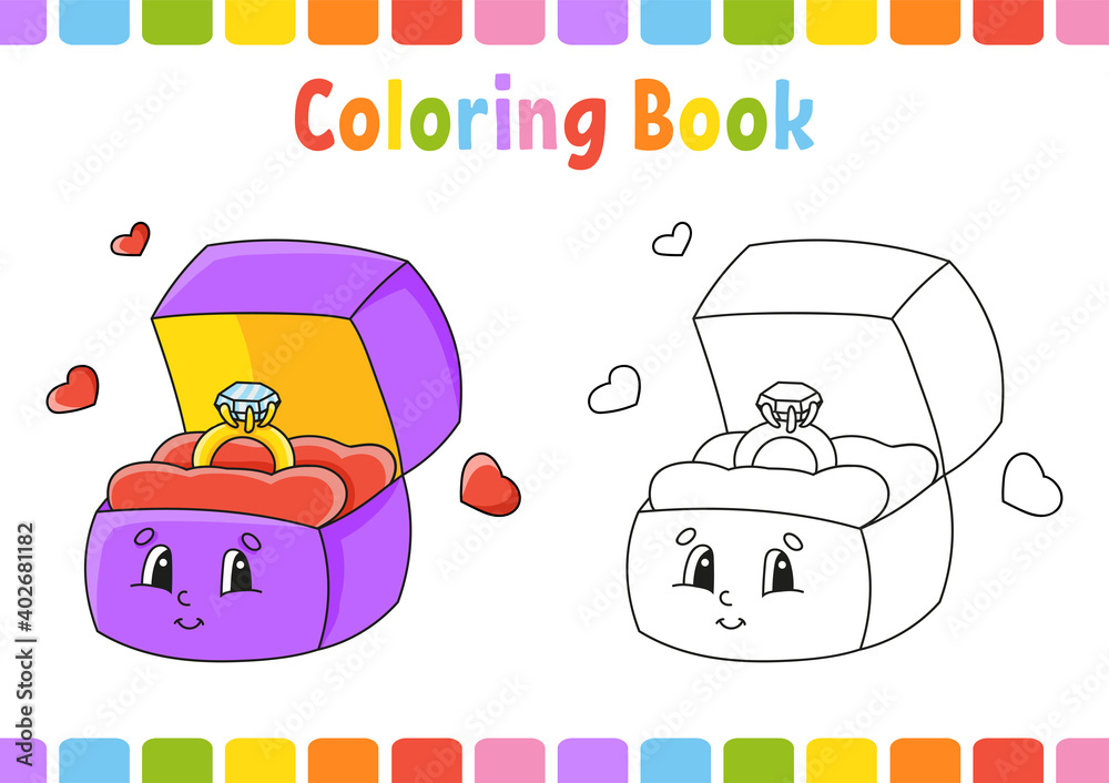 Coloring book for kids. Cartoon character. Vector illustration. Fantasy ...