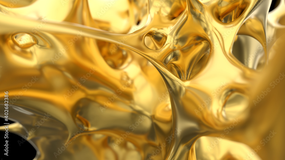 Abstract gold explosion. Splash burst liquid. Gold texture. Lava ...