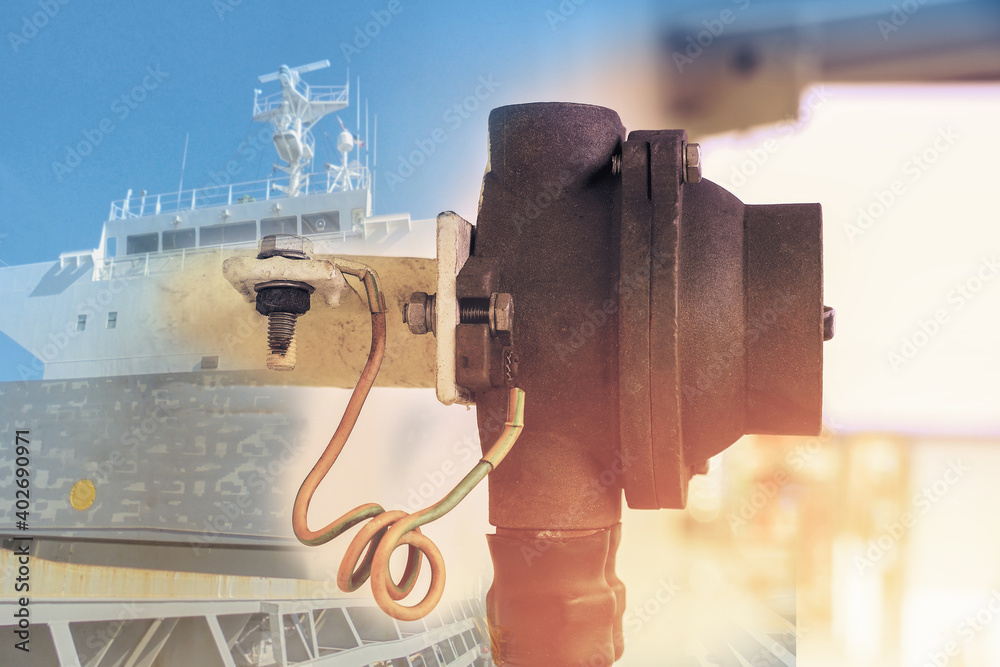 Electric ground cable of switches wires in connected to ground steel ...