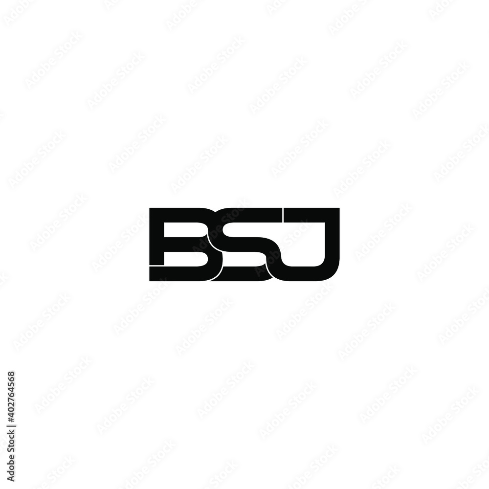bsj letter original monogram logo design Stock Vector | Adobe Stock