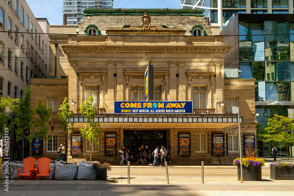 Toronto, Canada, June 10, 2018: The Royal Alexandra Theater facade. The ...