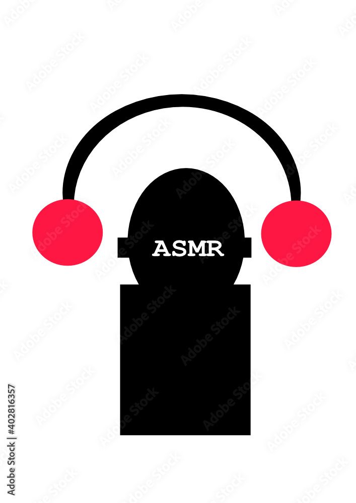 logo for asmr Stock Vector | Adobe Stock