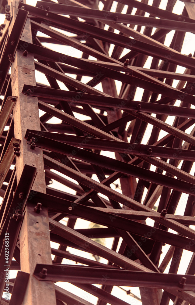 Rusty metal on an electric pole as an abstract Stock Photo | Adobe Stock