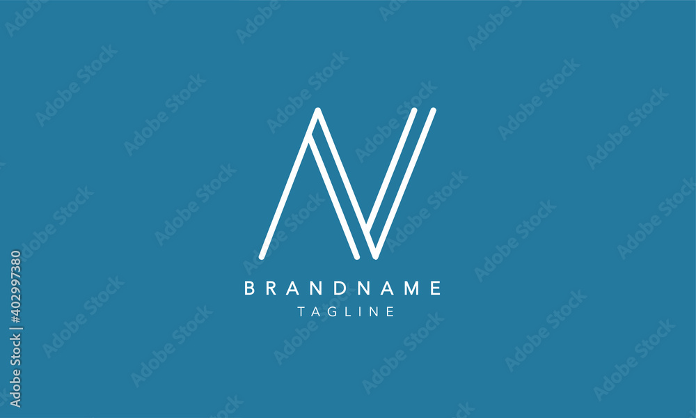 AV Alphabet initial Letter Monogram Icon Logo vector illustration Stock ...