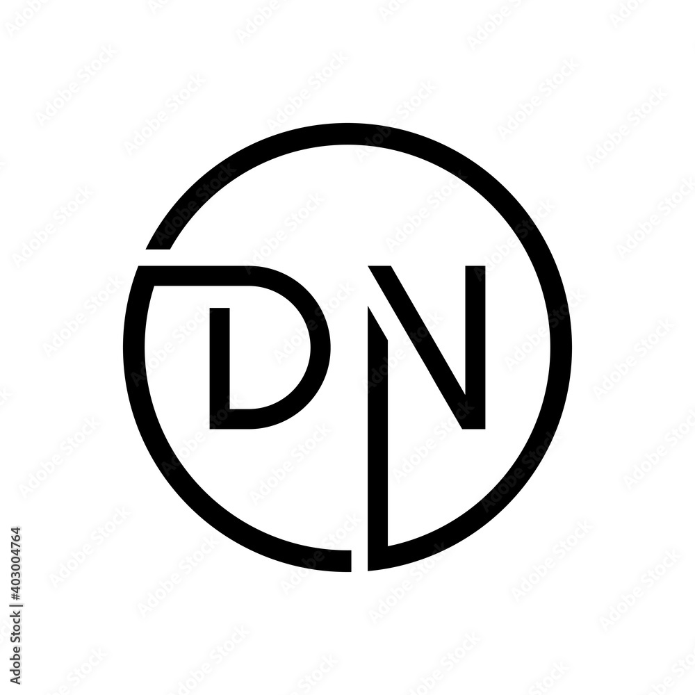 Initial DN Letter Logo Creative Typography Vector Template. Creative ... Initial DN Letter Logo Creative Typography Vector Template. Creative ...