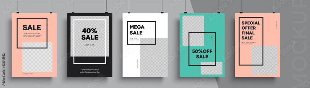 Big sale poster template. Easy to adapt to brochure, annual report ...