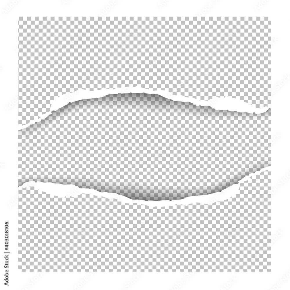 Torn paper with ripped edges. Paper tear for banner and backdrop ...