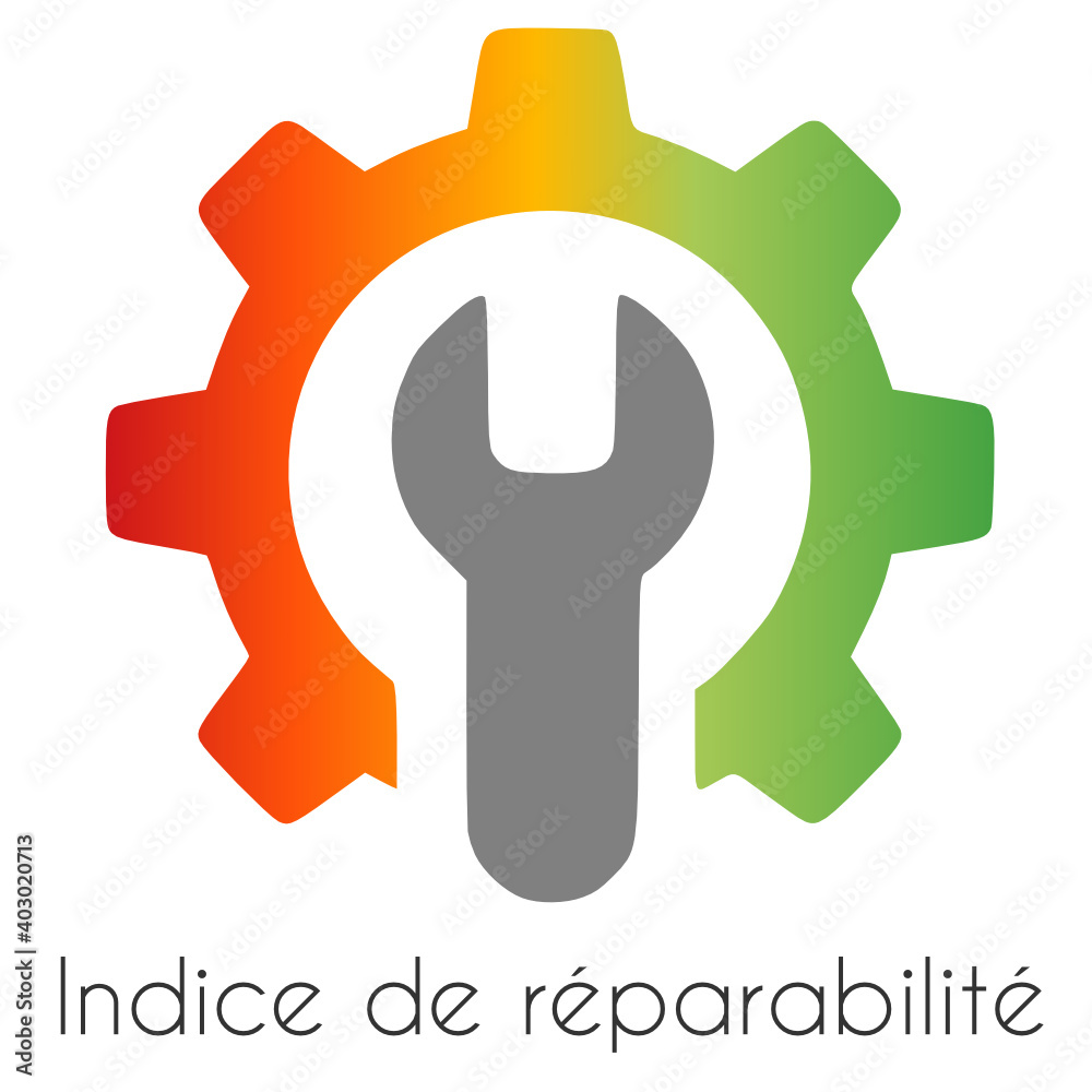 Logo Indice de réparabilité Stock Vector | Adobe Stock