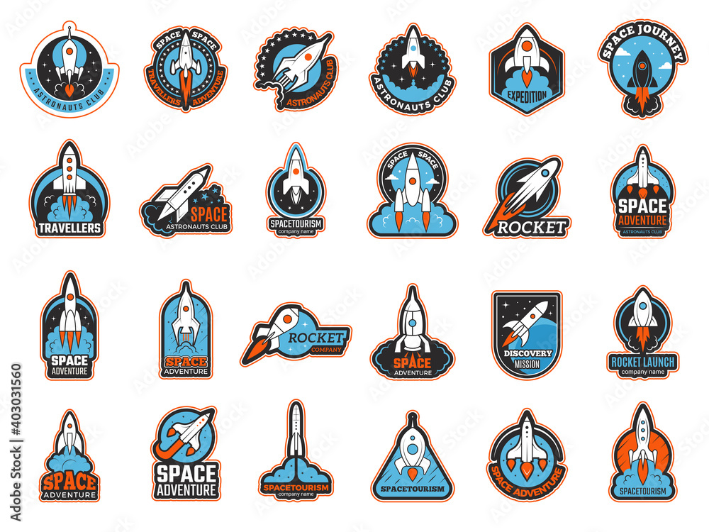 Awesome Rocket Space Logos