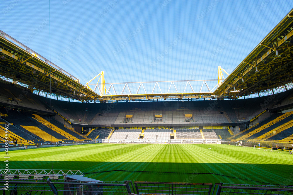 Signal Iduna Park. Football stadium of Borussia Dortmund Stock Photo ...