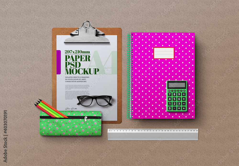 Back to School Mockup Scene Stock Template | Adobe Stock