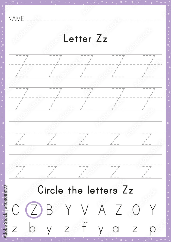 Alphabet Tracing Worksheet. Alphabet activity for pre schoolers and ...