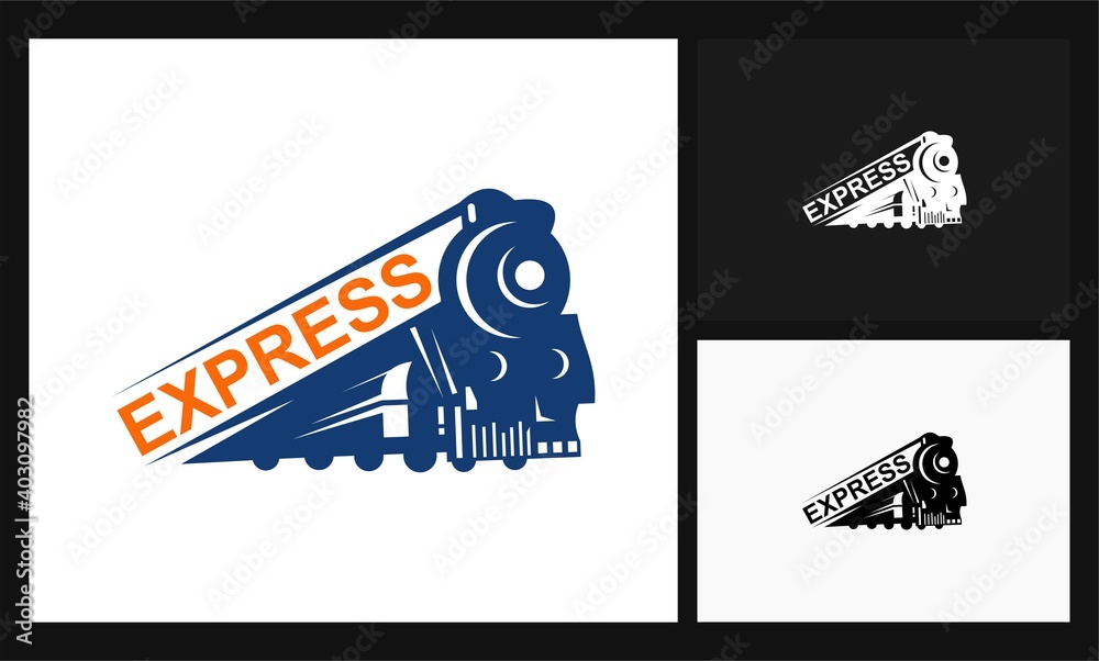 train express logo design concept shipment Stock Vector | Adobe Stock