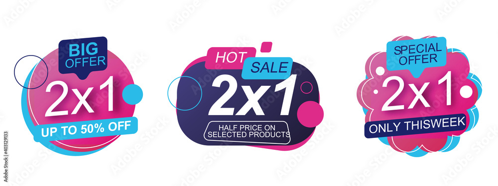 set of sale labels illustration of a set of arrows illustration of a ...