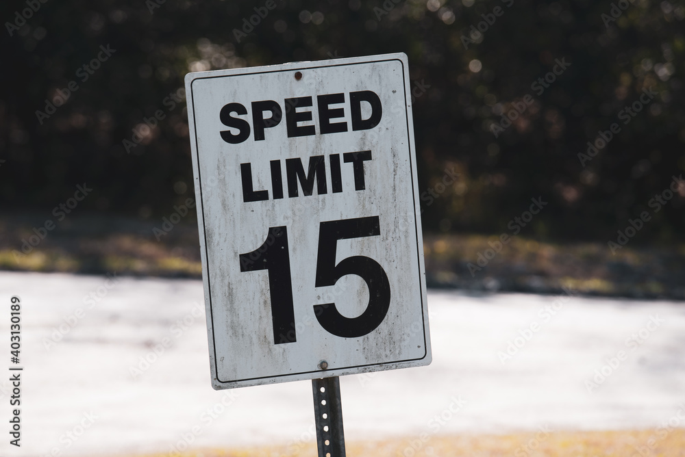 Speed Limit Sign Stock Photo | Adobe Stock