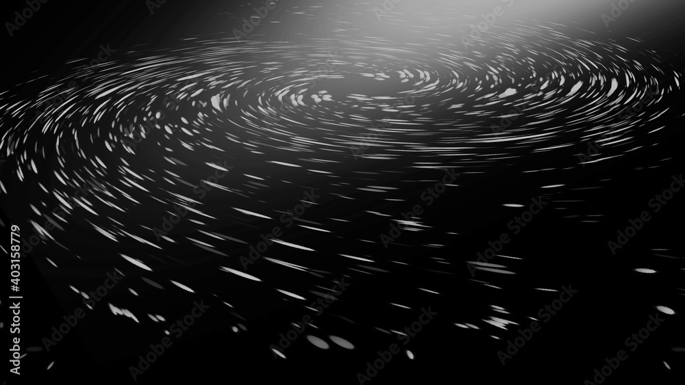 Colorful particles effect dust debris isolated on black background ...