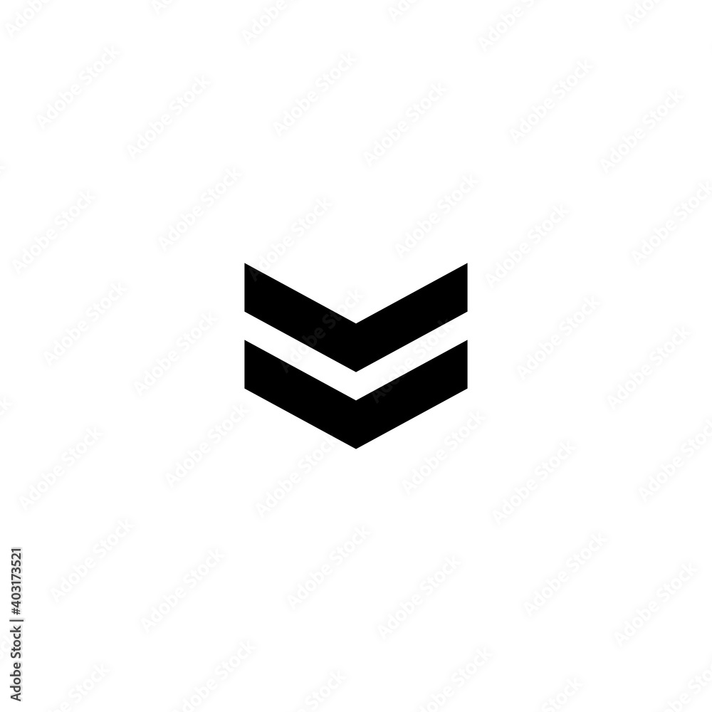 Vetor de chevron icon vector sign symbol do Stock | Adobe Stock