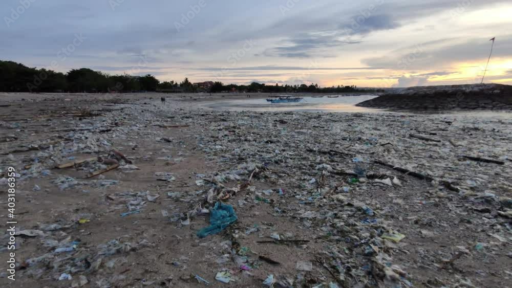 Very Dirty Beach - Tons of Trash, Garbage, Plastic Waste in Coastal ...