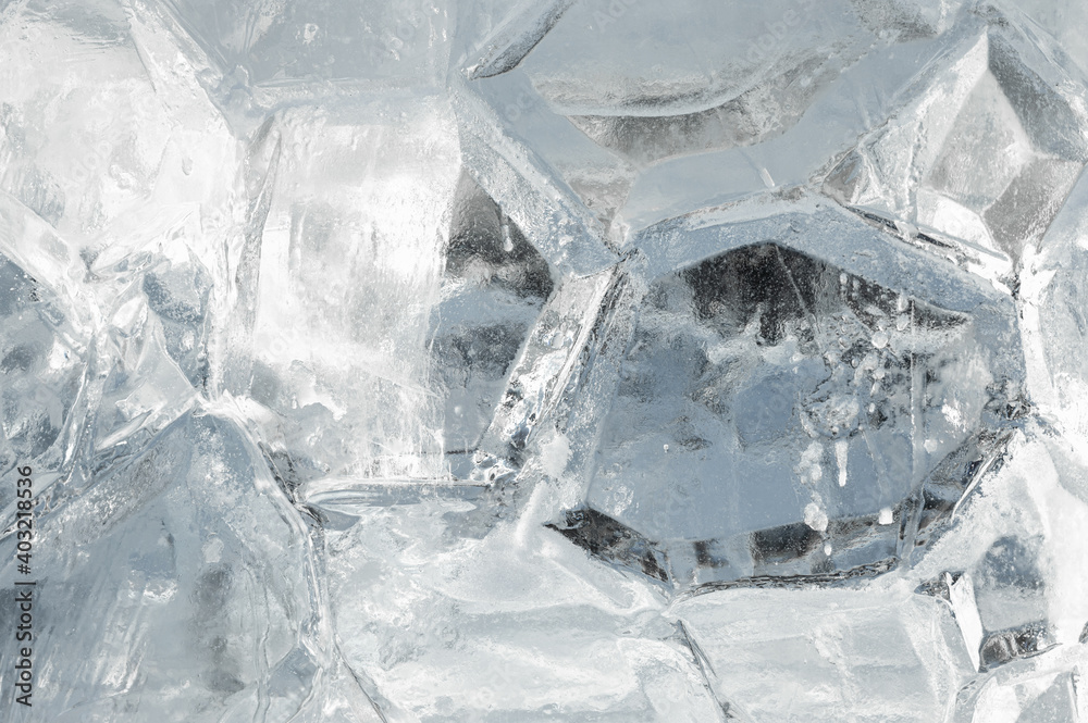 ice background. Texture of ice surface. Frozen background of ice ...