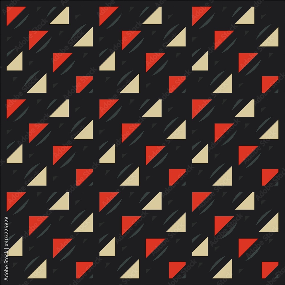 Beautiful of Colorful Triangle Repeated, Abstract, Illustrator Pattern ...