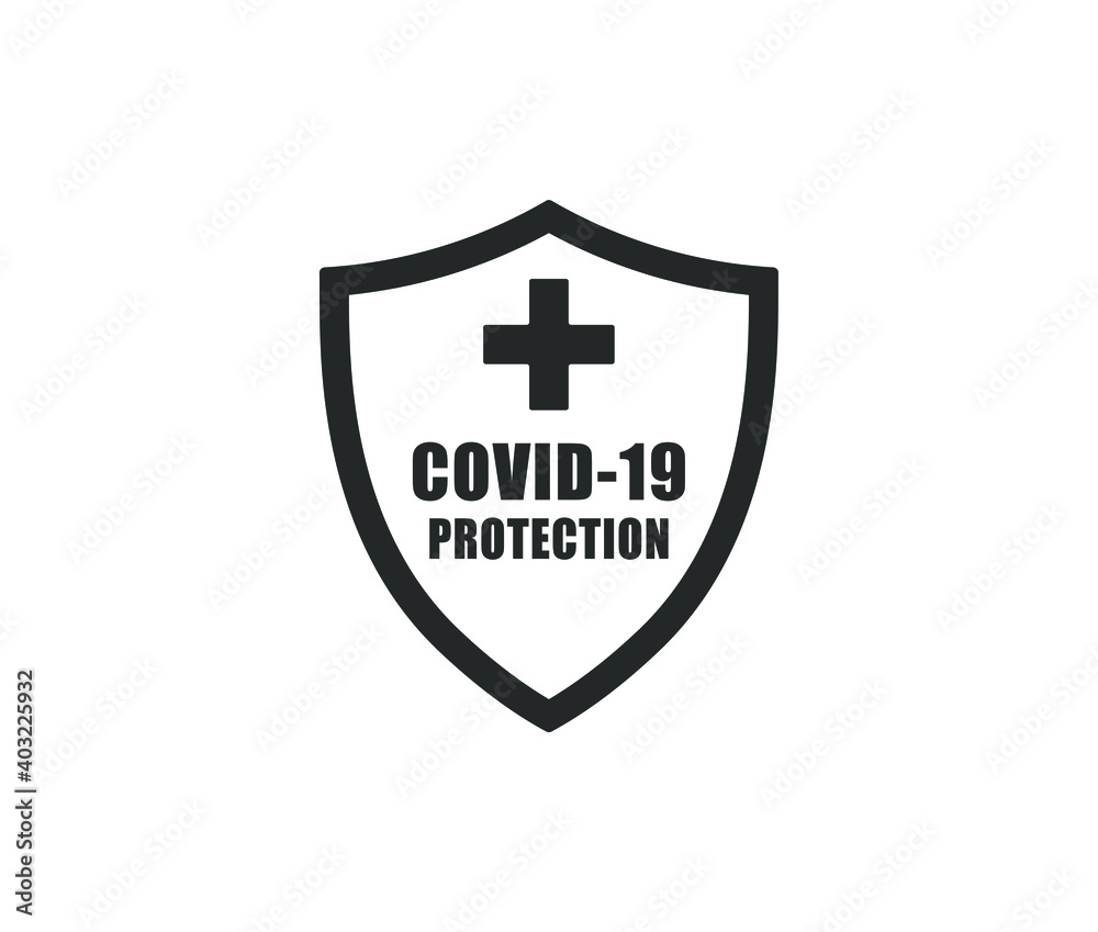 Coronavirus Protective Immune passport template icon. Stop Covid-19 ...