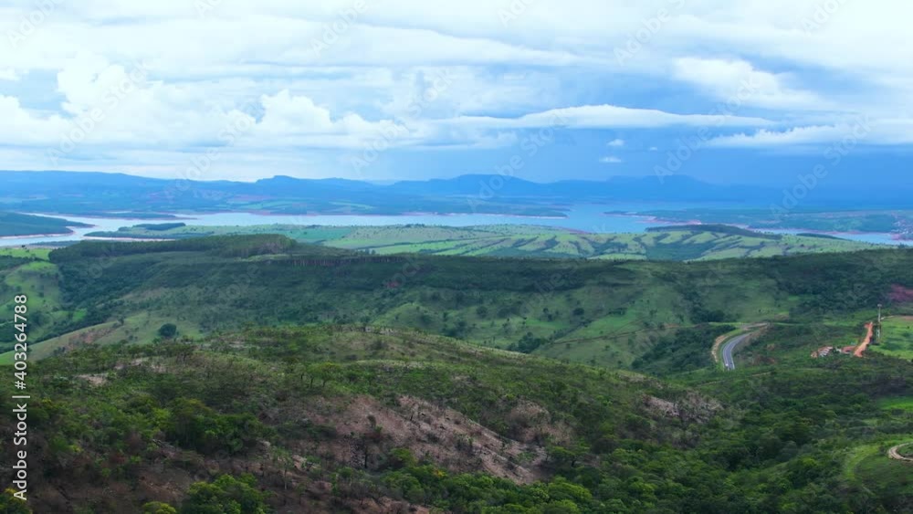 Landscape view of the Cerrado Mineiro at Capitólio MG, Brazil ...