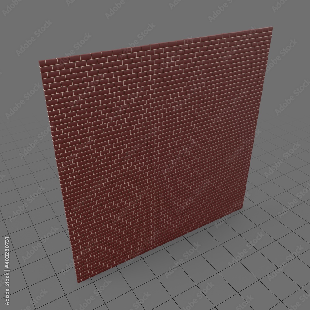 Brick wall Stock 3D asset | Adobe Stock