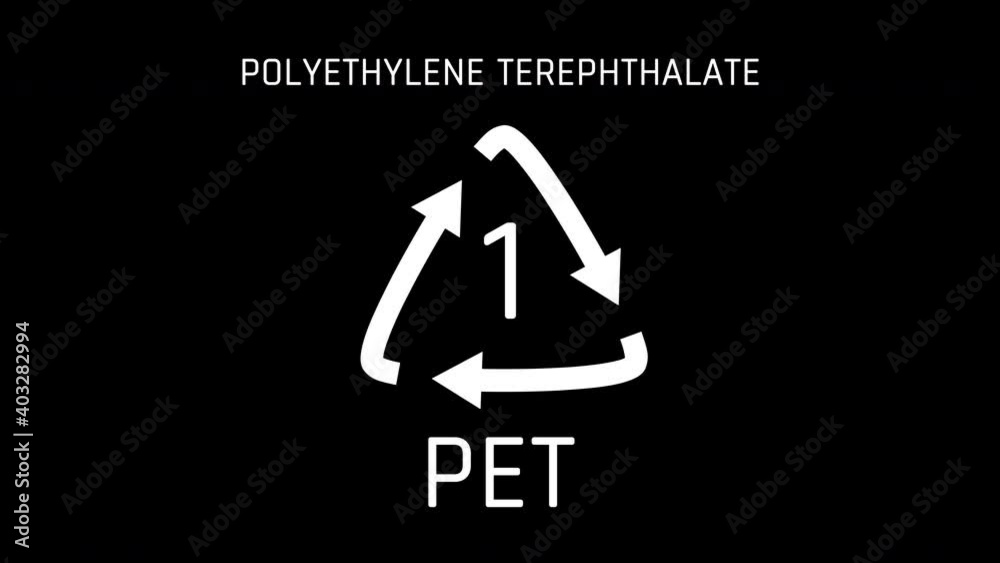 Polyethylene terephthalate aka PET or PETE or the obsolete PETP Symbol ...