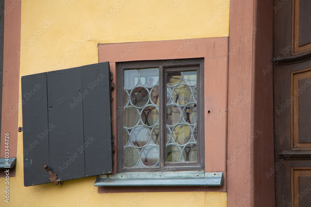 Street view rustic windows and doors of the house where the famous ...