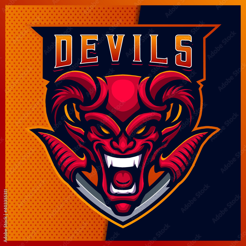 Devil Mascot Clipart