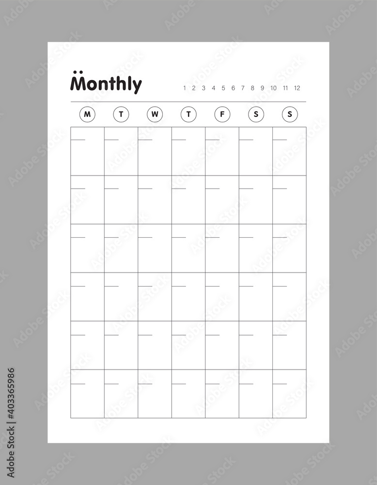 Daily, Weekly, Monthly and Check memo planner. Retro planner Bullet ...