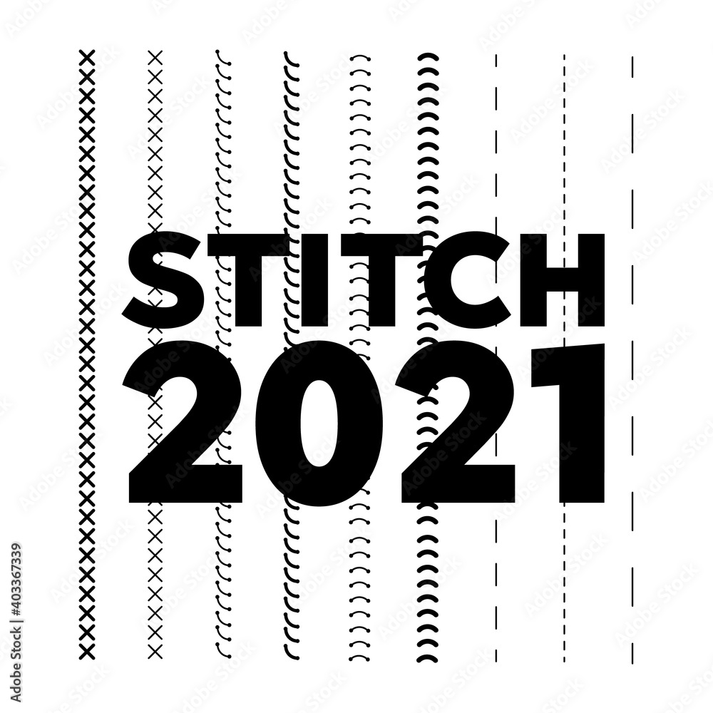 Detail stitched vector patterns. Sewing pattern. Sewing machine ...