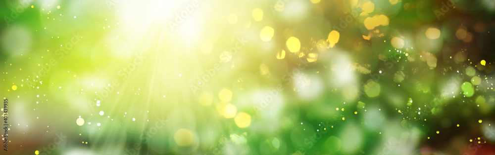 lichter sonne natur abstrakt partikel banner bokeh Stock Photo | Adobe ...