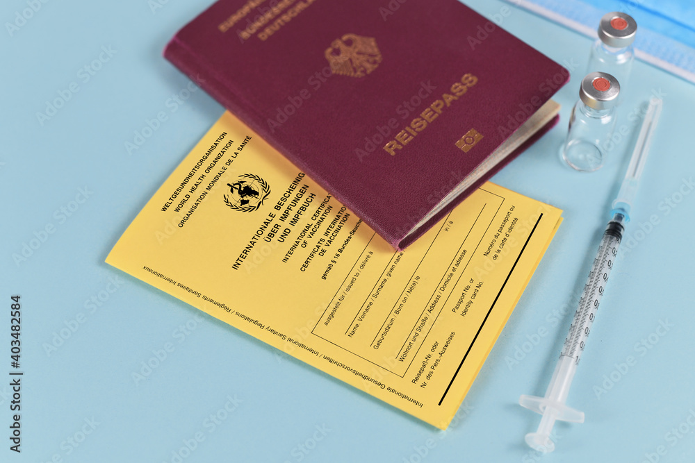 Concept for travel restrictions for people without corona virus ...