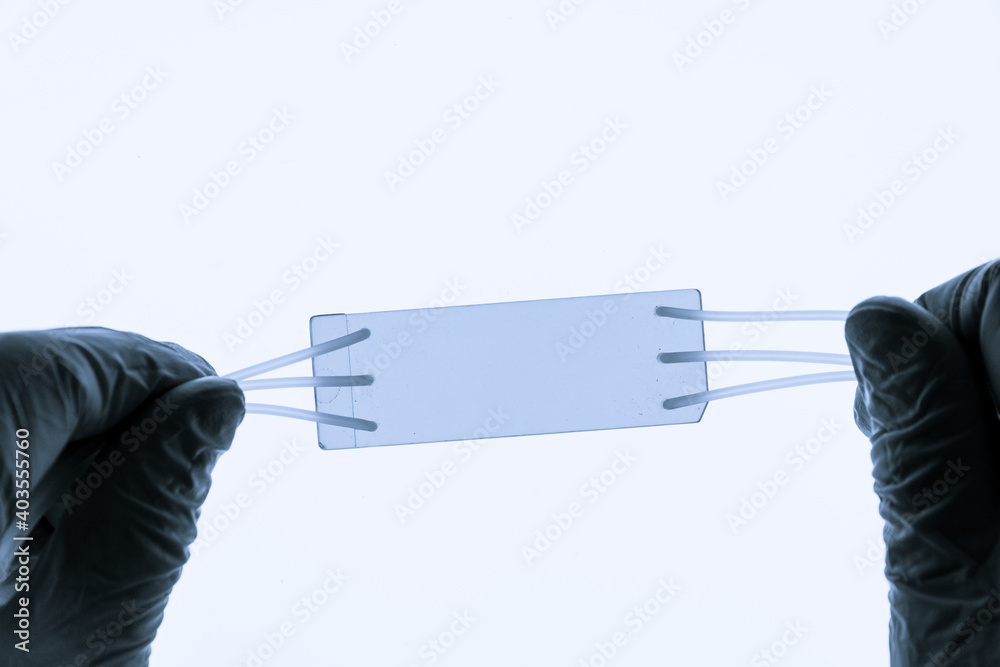 Organ on chip OOC and lab on chip LOC - microfluidic device chip that ...