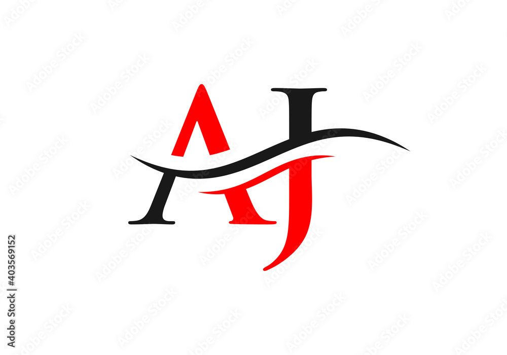 Initial Letter AJ Linked Logo for business and company identity. Modern ...