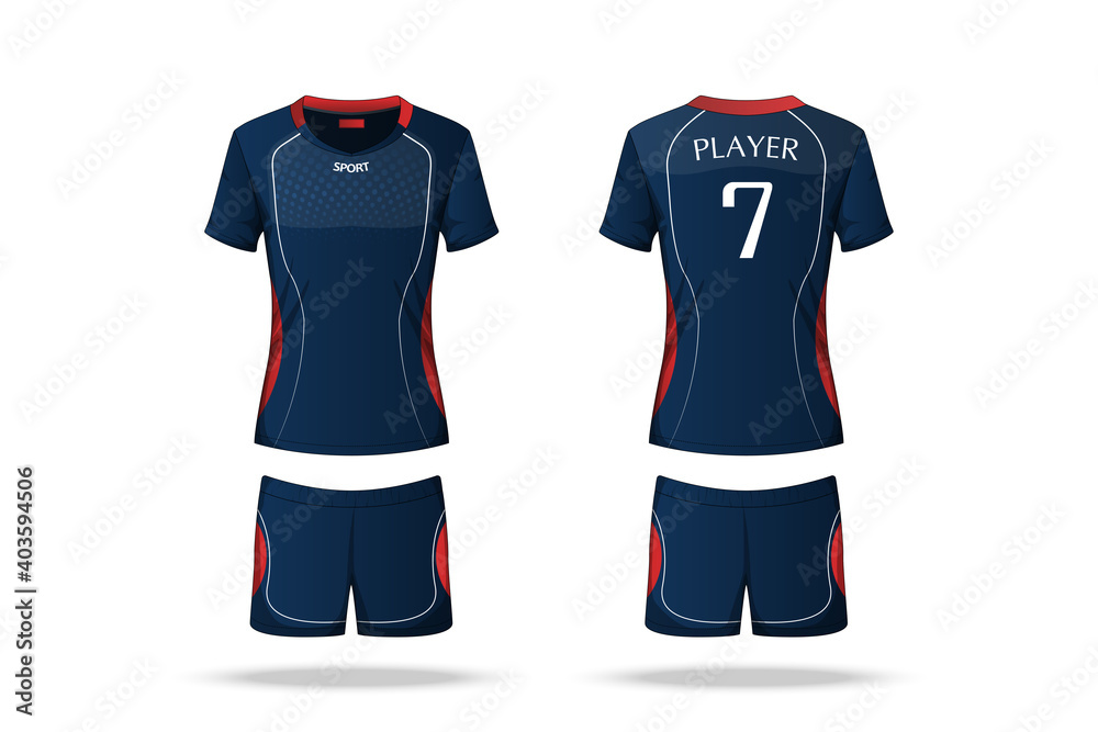Specification Volleyball Jersey isolated on white background , Sport T ...