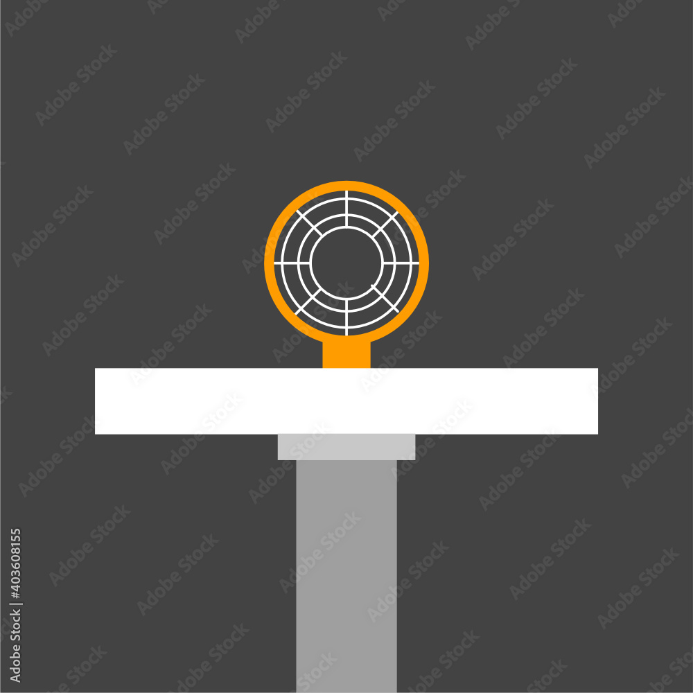 Basketball goal from above vector design flat graphic clipart ...