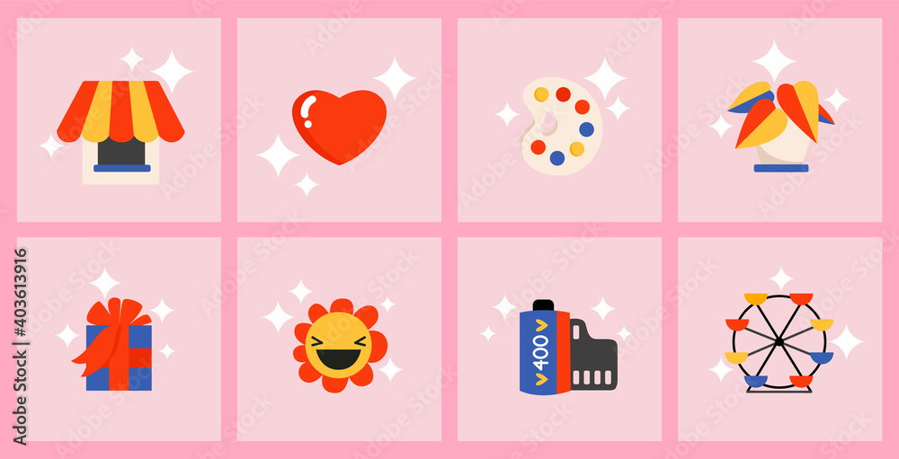 Vetor De Modern Icons For Instagram Story Highlights Playful Cartoony vetor-de-modern-icons-for-instagram-story-highlights-playful-cartoony