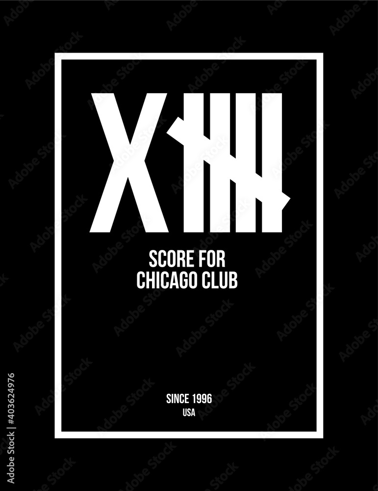 Sport score Image vector illustration for your t shirt or your ...