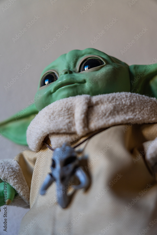 DECEMBER 2020: The Child, Grogu or baby Yoda, fictional character from ...