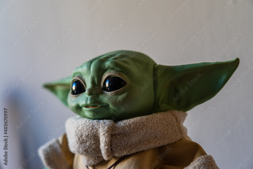 DECEMBER 2020: The Child, Grogu or baby Yoda, fictional character from ...