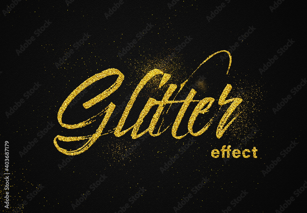 Realistic Glitter Effect Stock Template | Adobe Stock