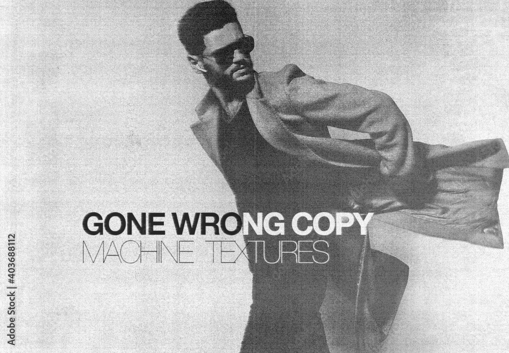 Bad Copy Machine Effect Stock Template | Adobe Stock