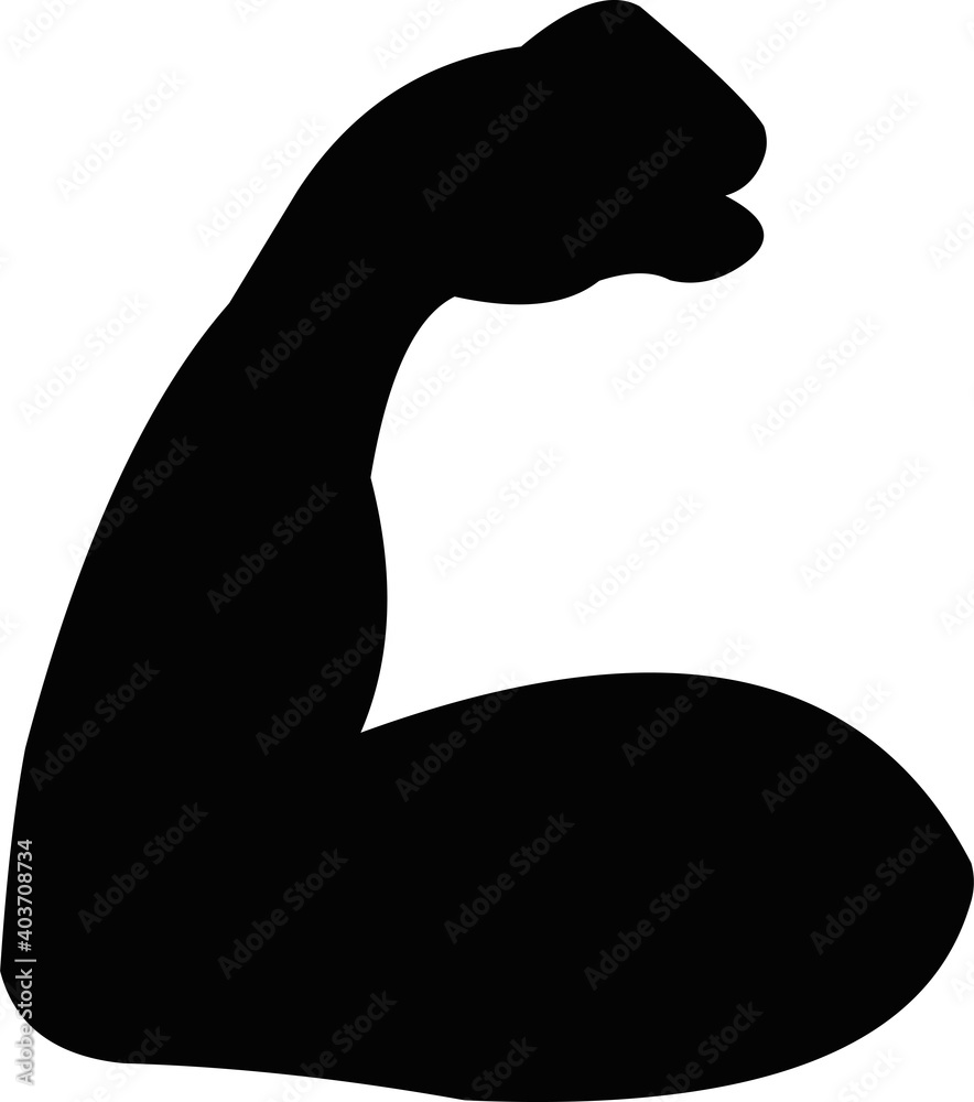 Woman Bicep Silhouette