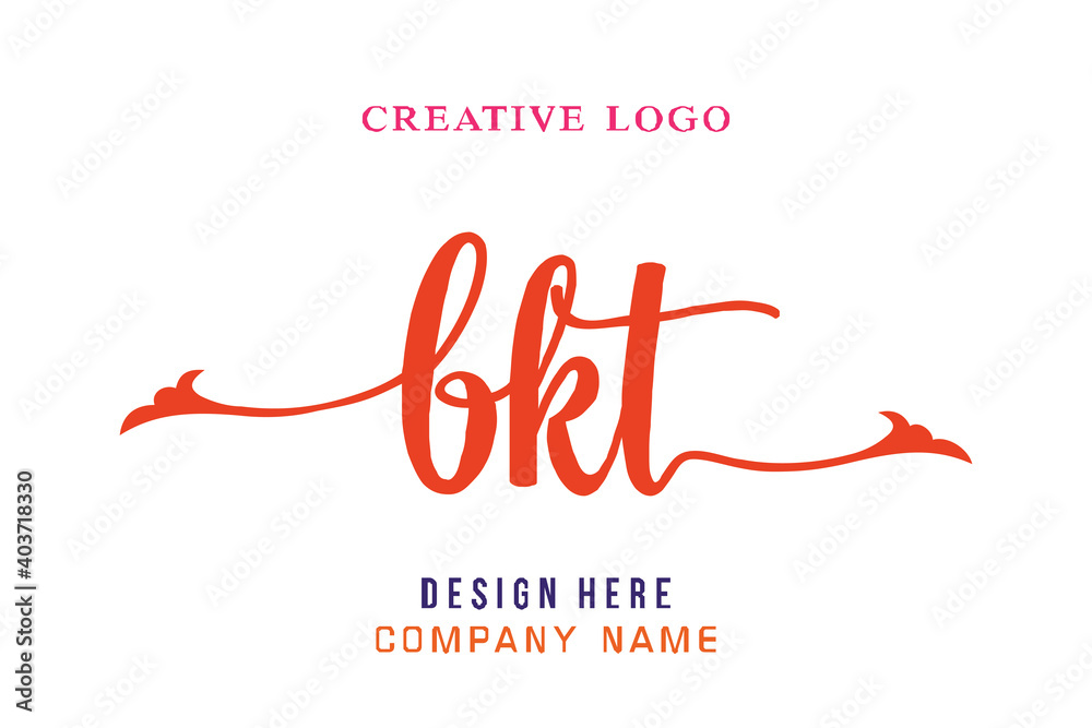 BKT lettering logo is simple, easy to understand and authoritative ...
