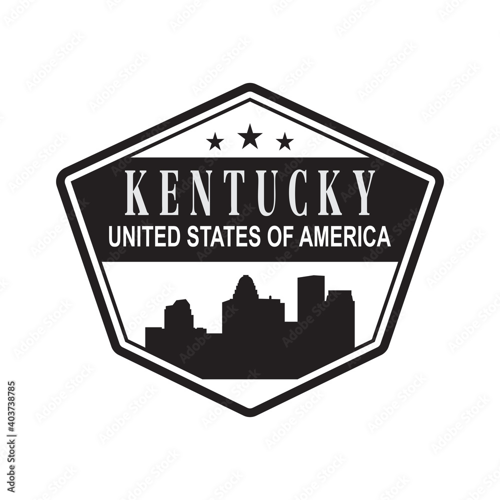 kentucky skyline silhouette vector logo Stock Vector | Adobe Stock