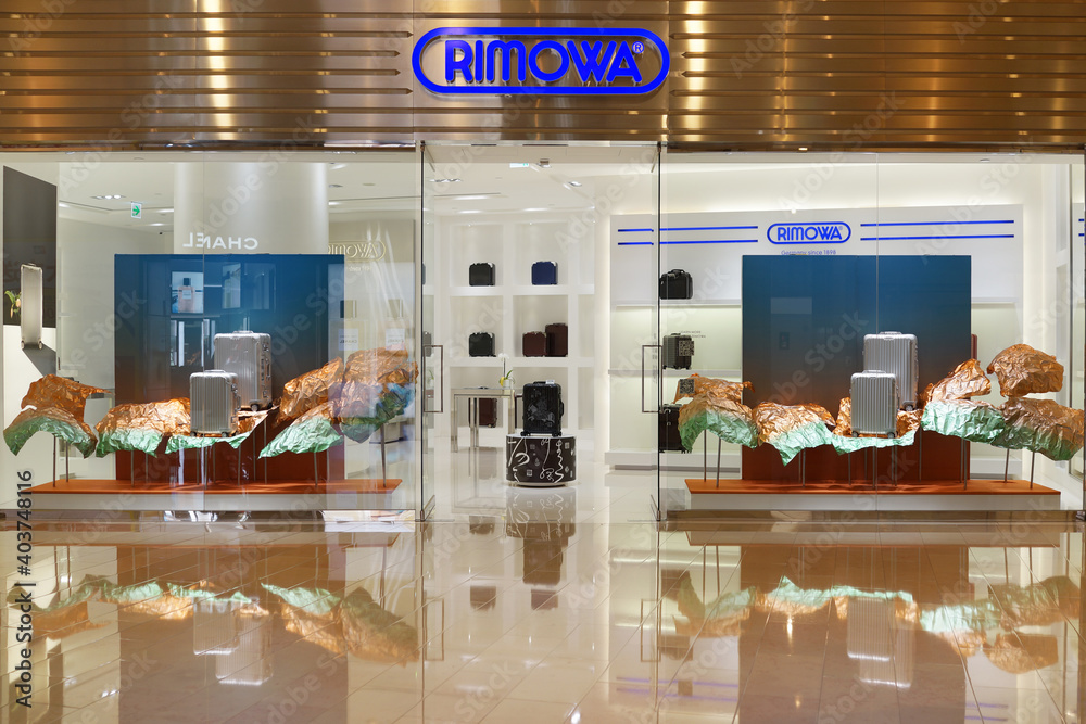 Exterior view of RIMOWA store in Taipei 101 Shopping Mall, Taiwan ...