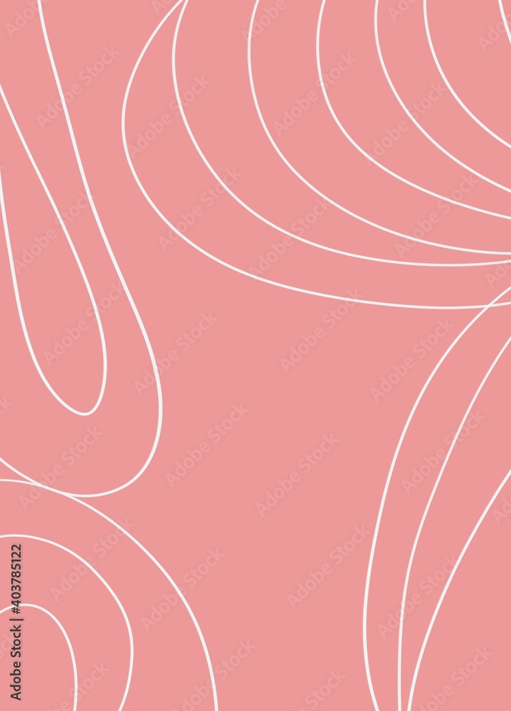 abstract pink background. white lines on a pink background. Abstraction ...