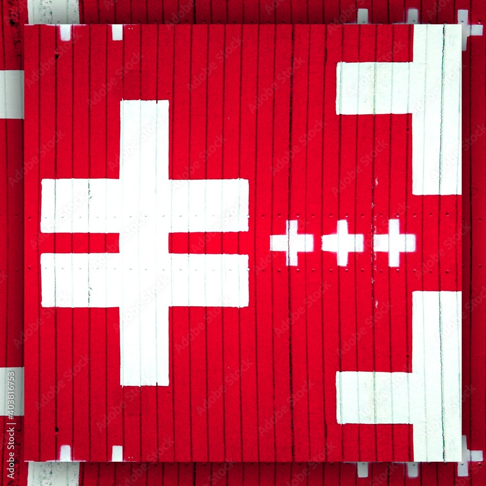 geometric shapes patterns and design from bright white plus sign on ...